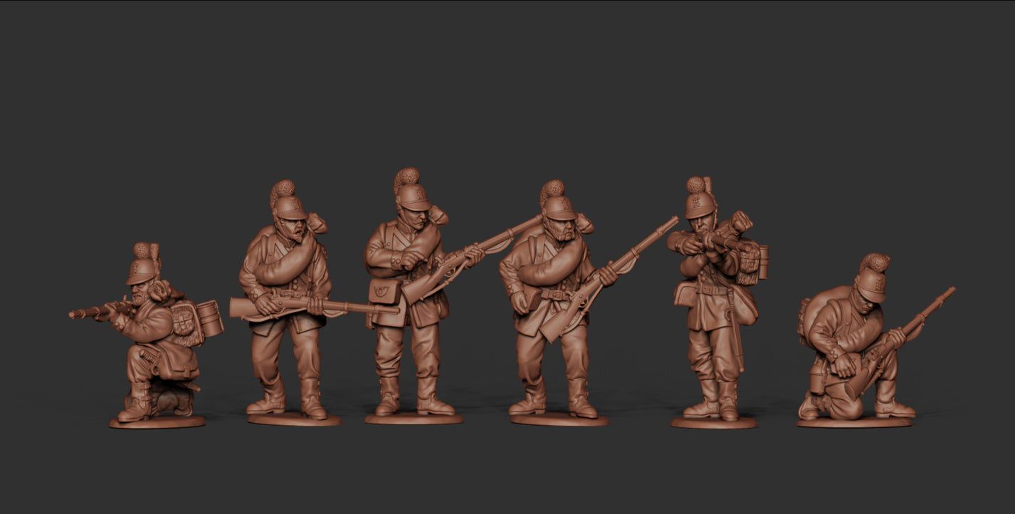 BAV_D10 - Bavarian Light Infantry Skirmishing – Bavaria Miniatures